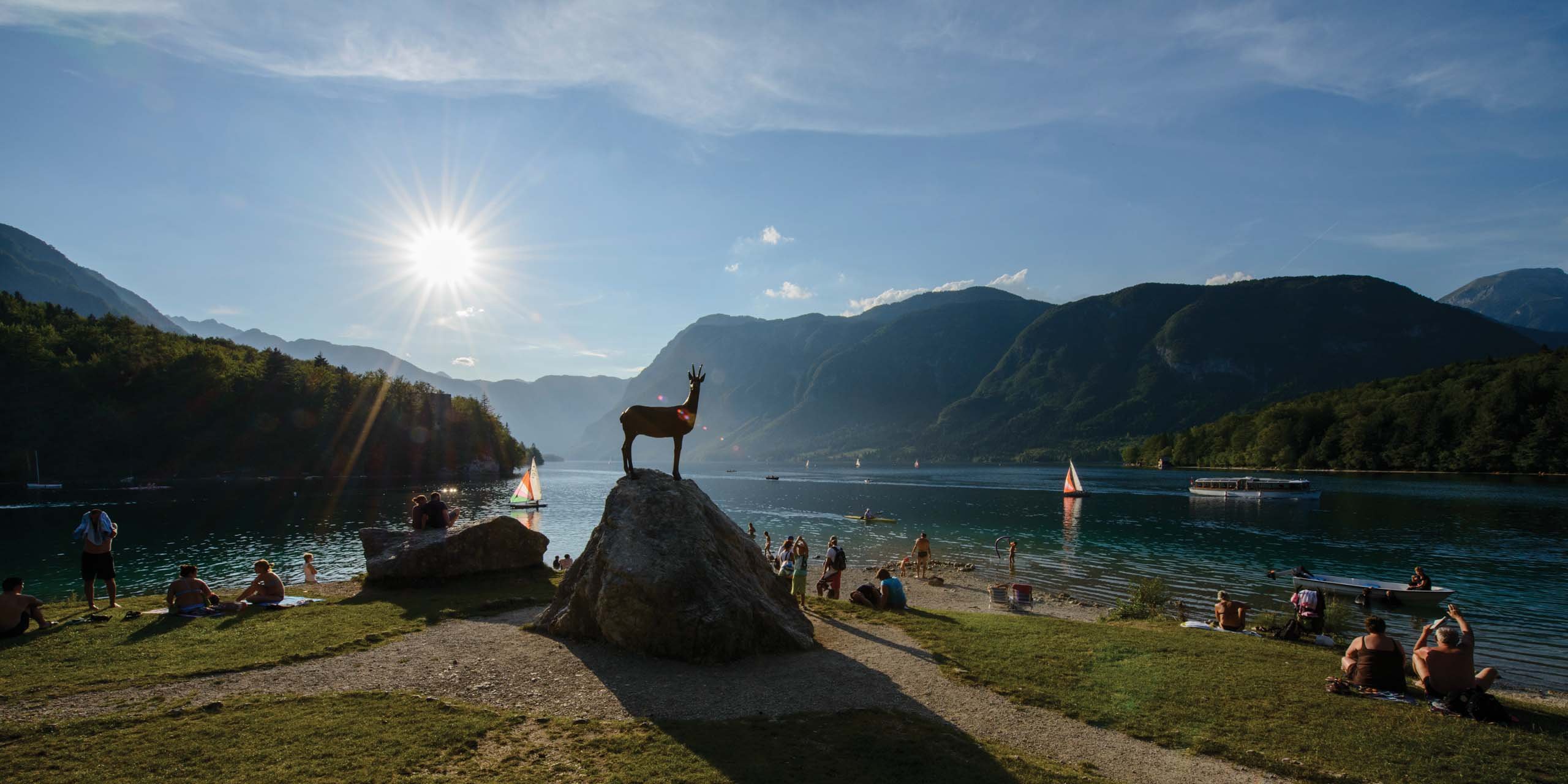 Pictures of gentle eco-tourism in the Alps